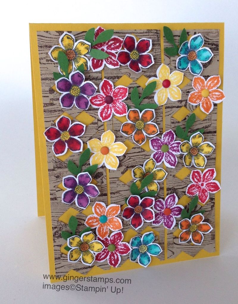 A Ginger Snap! A Lattice Full of Flowers! - Ginger Stamps