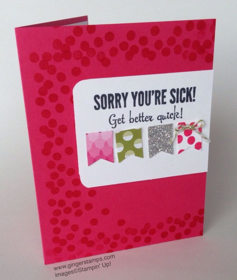 A Ginger Snap! Sorry You're Sick! - Ginger Stamps